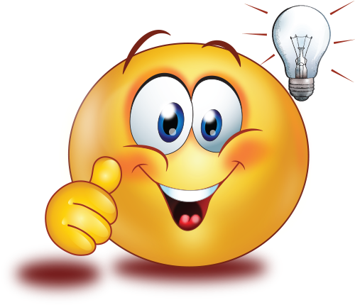 Brilliant Idea Thumb Up Smiley Emoji Sticker - Brilliant Idea Thumb Up ...