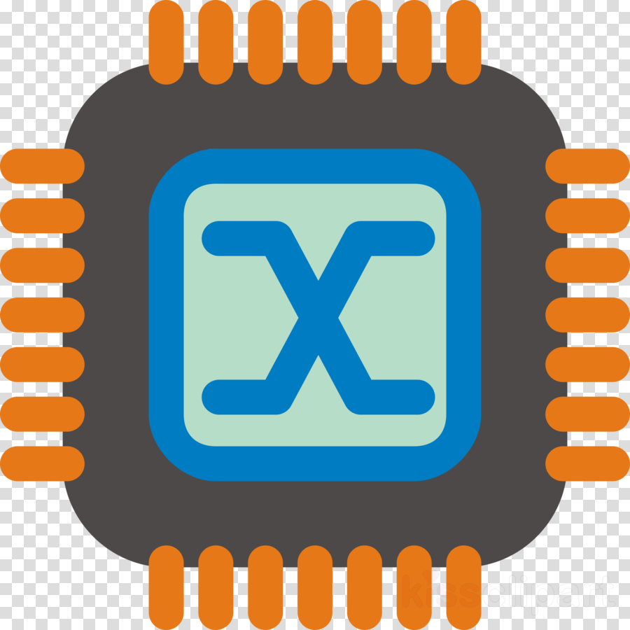 Computer Chip Vector Clipart Integrated Circuits & - Computer Chip ...