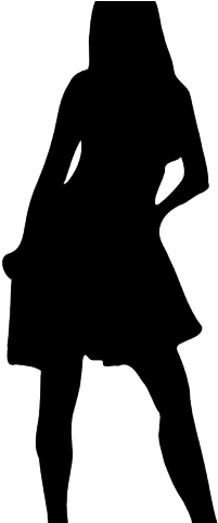 Girl Clipart Shadow - Girl Clipart Shadow - (640x480) Png Clipart Download