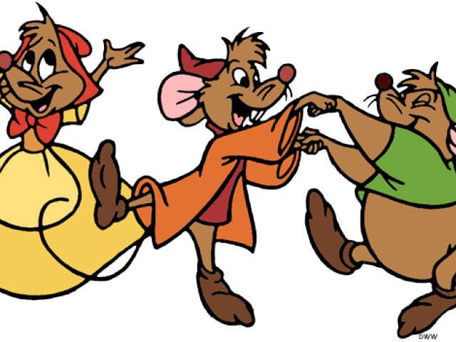 Cinderella Mice Cliparts - Cartoon - (640x480) Png Clipart Download