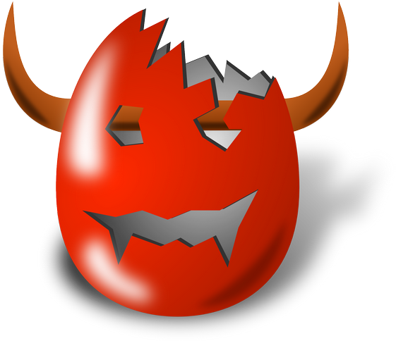 Devil, Horns, Egg, Easter, Shell, Broken - Easter Egg Decorating Ideas ...
