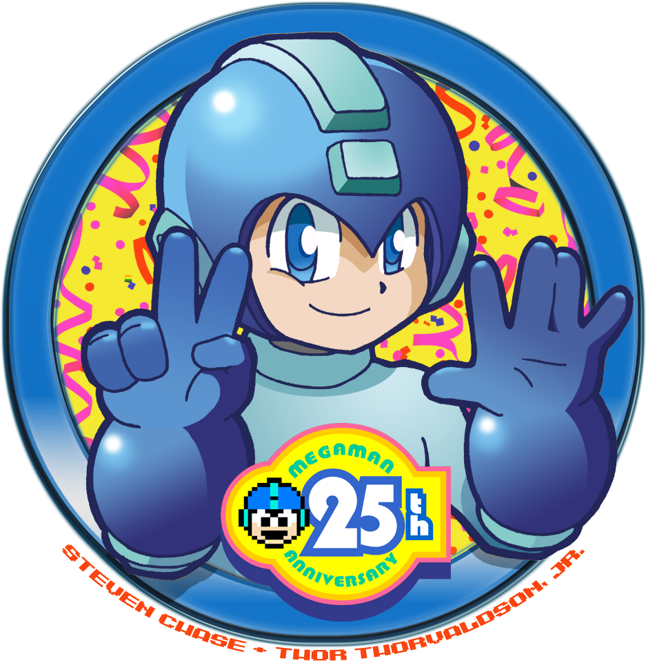 Happy Birthday, Mega Man - Mega Man 25th Anniversary - (987x985) Png ...