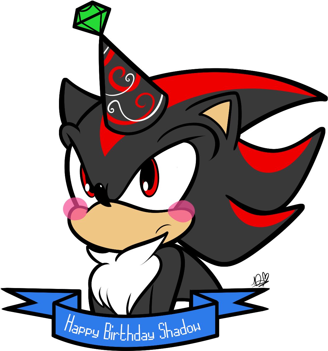 Happy Birthday Shadow - Shadow The Hedgehog - (1148x1290) Png Clipart ...