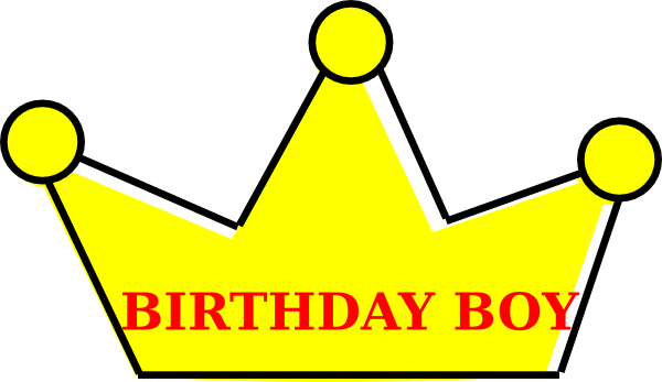 Birthday Crown Clip Art - Birthday Boy Crown Clipart - (600x347) Png ...