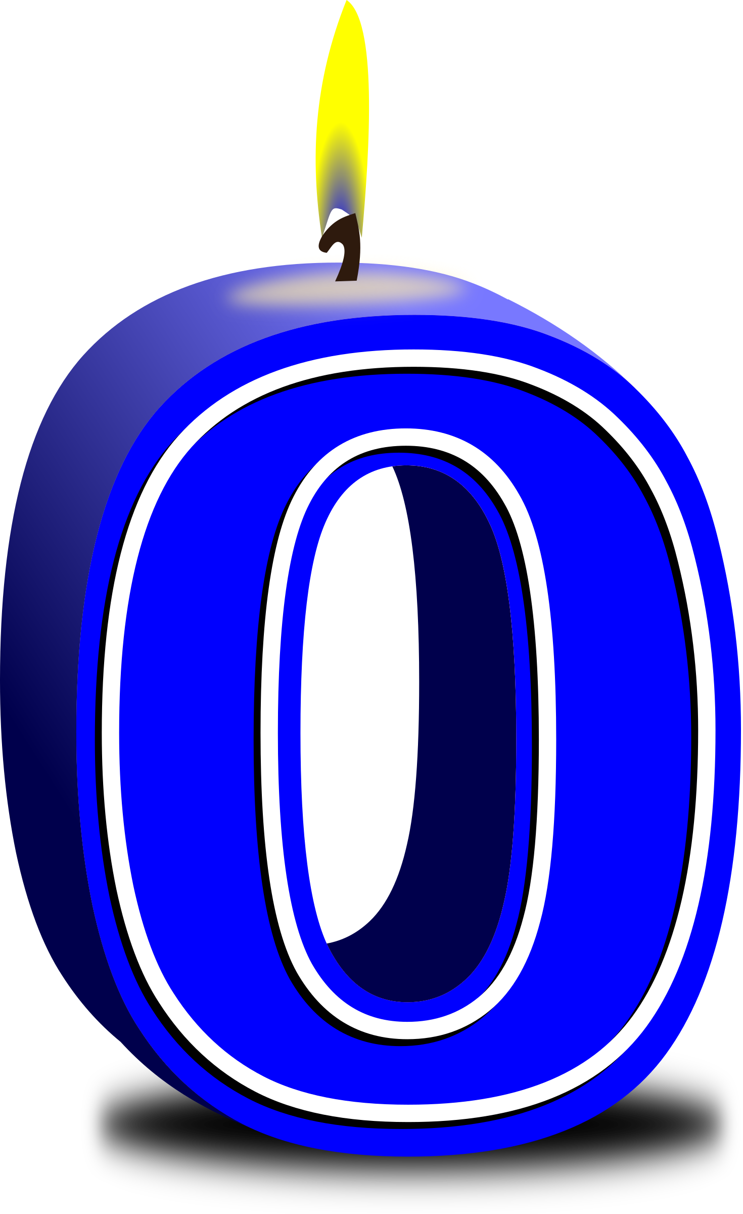 Big Image - 0 Candle Clipart - Full Size PNG Clipart Images Download