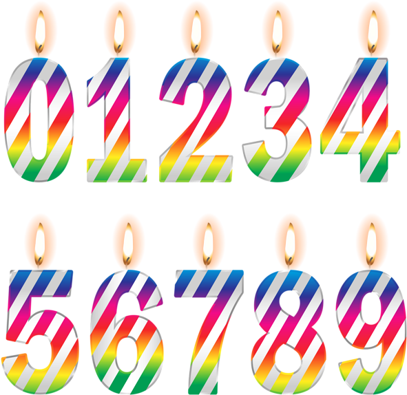 Numbers Birthday Candles Png Clip Art Image - Clip Art - (850x828) Png ...