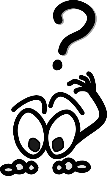 Eyeman Question Thinking Clip Art - Thinking Clipart Black And White ...
