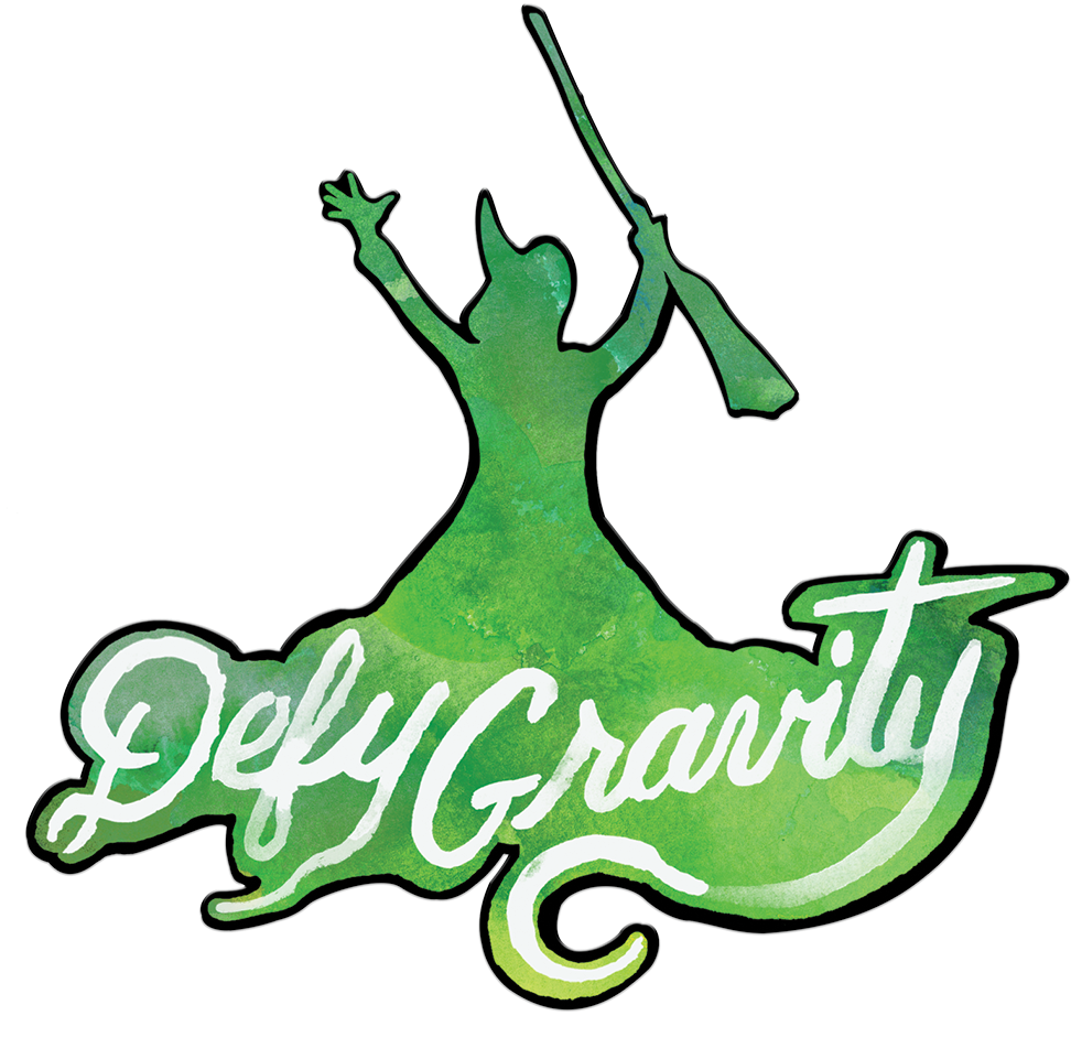 Defying Gravity Wicked Logo - (1000x1000) Png Clipart Download
