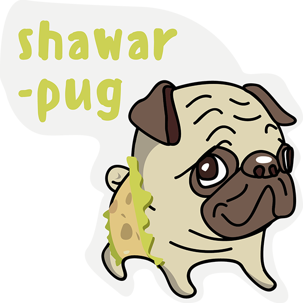 Pug Sticker Messages Sticker-3 - Pug - (618x618) Png Clipart Download