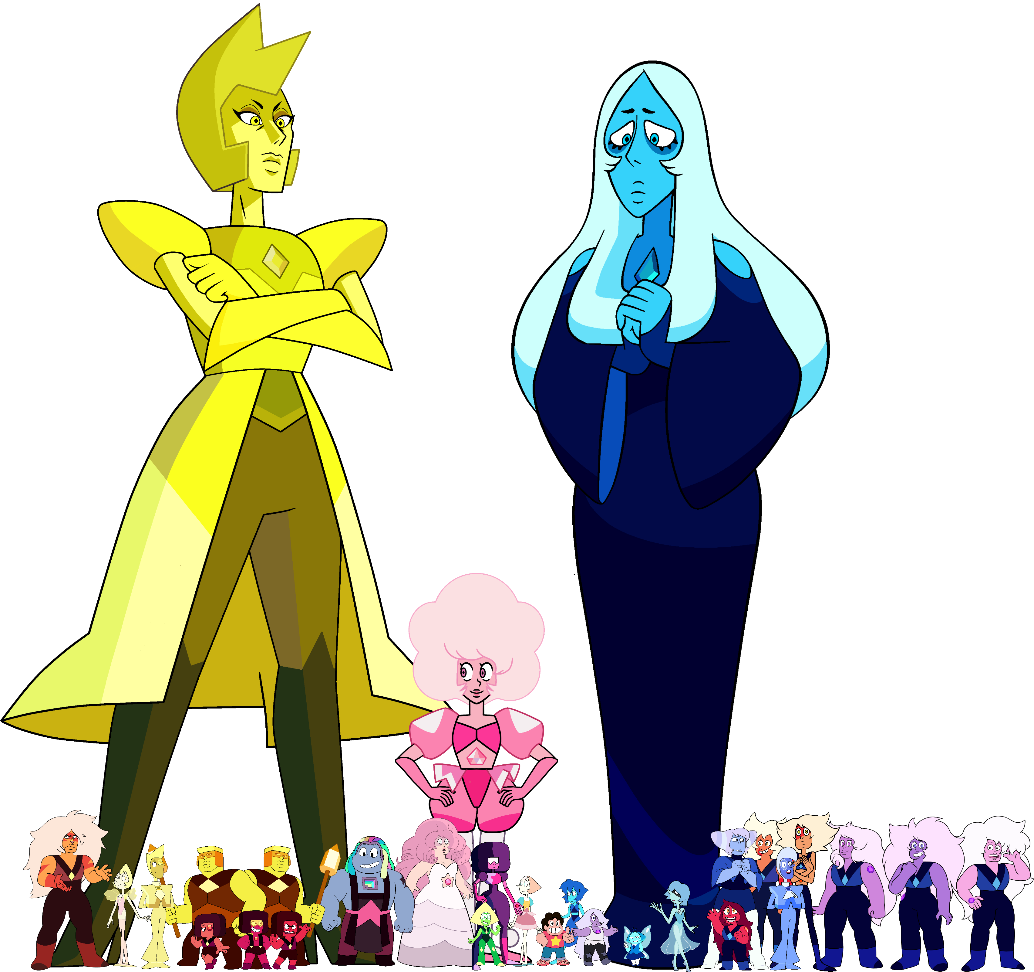 Heights Clipart Height Comparison - Yellow Diamond Steven Universe ...