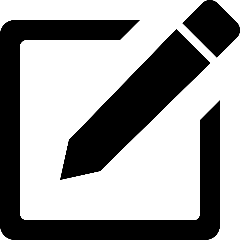 Svg Png Free Download - Edit Blue Icon Png - (980x980) Png Clipart Download