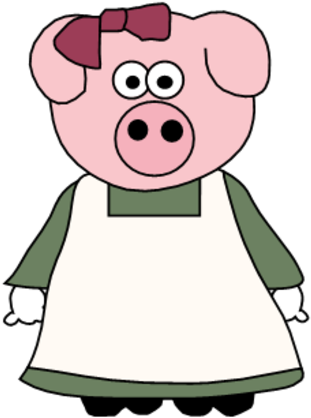 Mama Pigs Sends Her Three Little Pigs Out Into The - Mother Pig ...