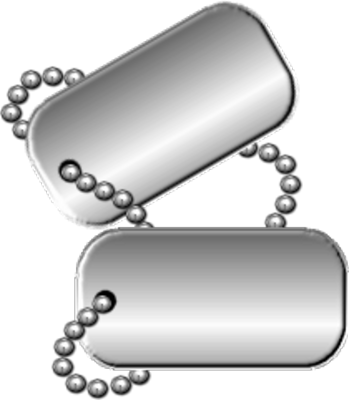 Psd Detail - Army Dog Tags Png - Full Size PNG Clipart Images Download