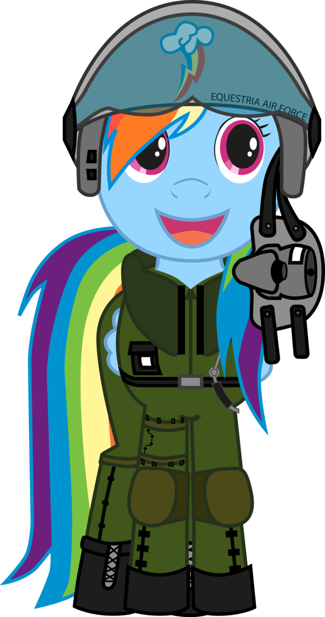 Air Force, Artist - Mlp Army Rainbow Dash - (649x1231) Png Clipart Download
