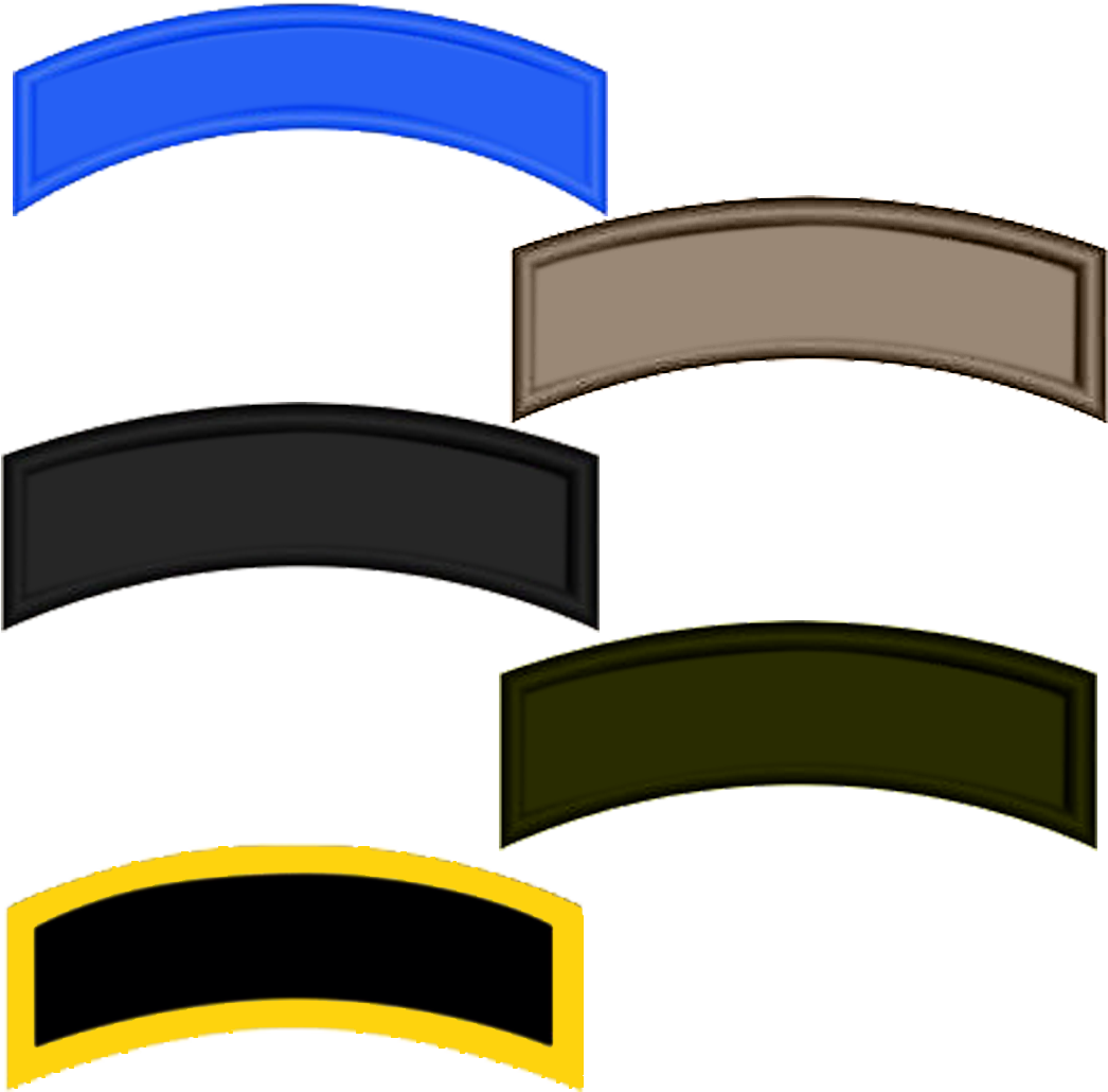 Custom Uniform Tabs - Blank Ranger Tab - Full Size PNG Clipart Images ...