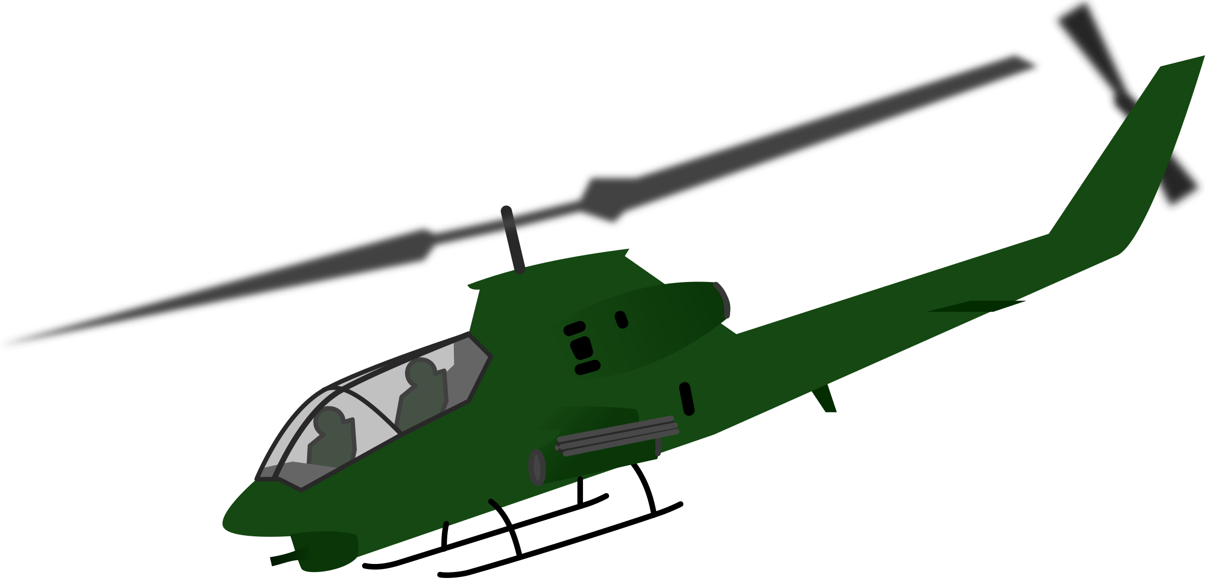 Helicopter - Attack Helicopter Clipart - (2400x1156) Png Clipart Download