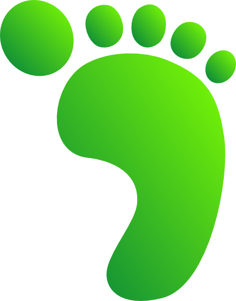 Green Foot - Full Size PNG Clipart Images Download