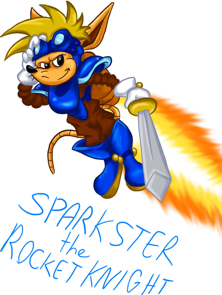 March Of The Mascots - Sparkster - (770x1037) Png Clipart Download