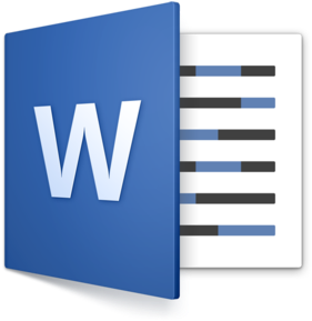 Word 2016 - Mac - Microsoft Word 2016 Logo - (580x363) Png Clipart Download