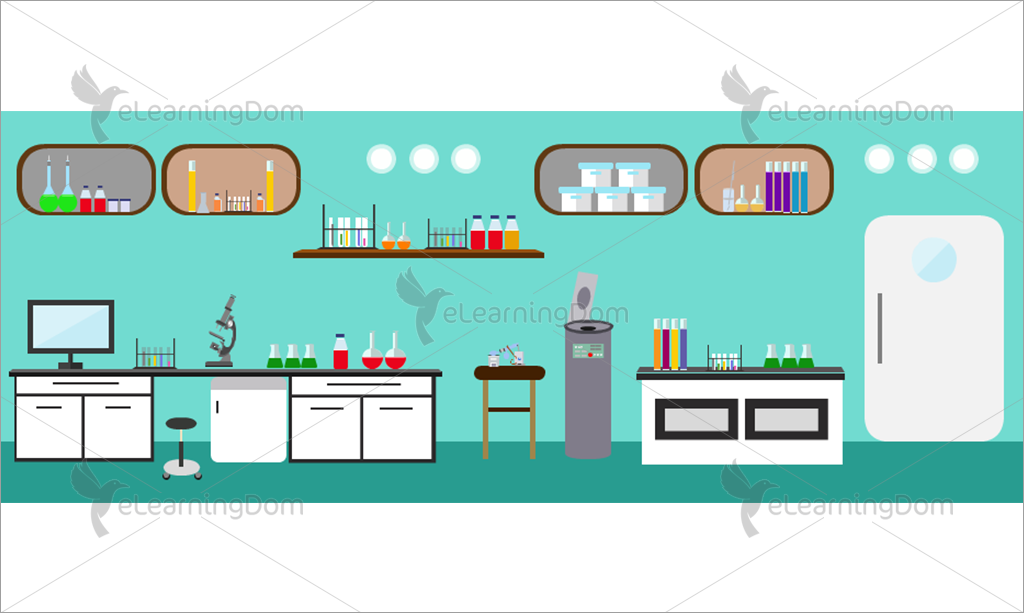 Laboratory Clipart Background - (1024x613) Png Clipart Download