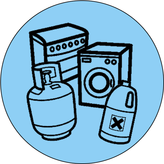 Contaminated Materials/ Hazardous Or Toxic Waste - White Goods Clipart ...