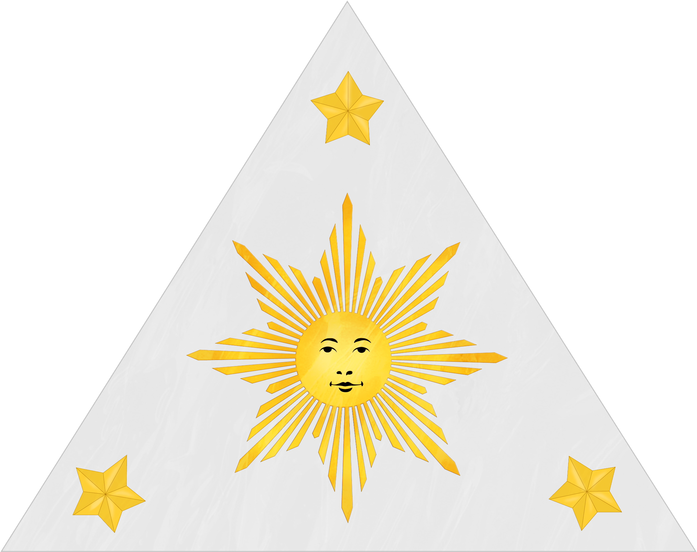 Masonic Sun Face With Black Outlines Revised - Masonic Sun Face With ...