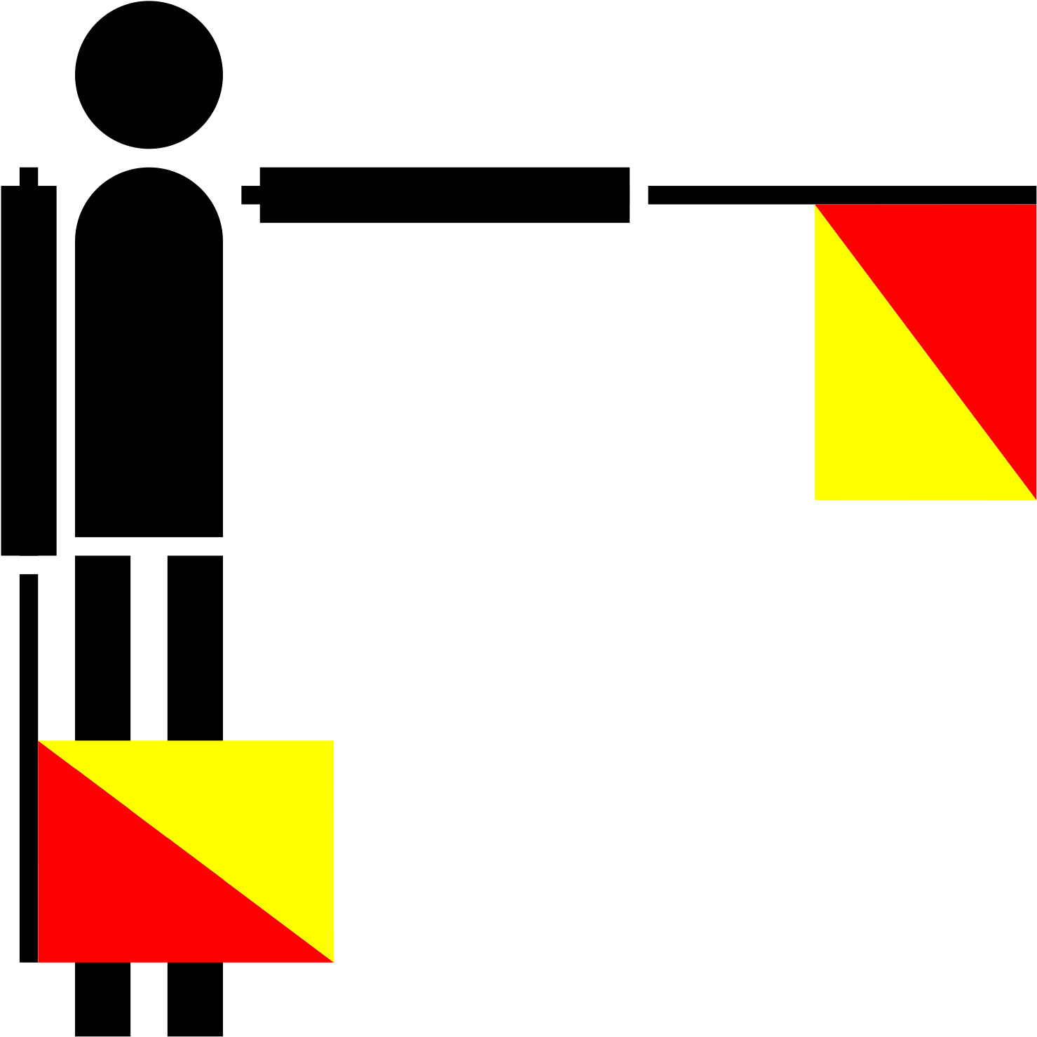 Semaphore Flags - (2637x2400) Png Clipart Download