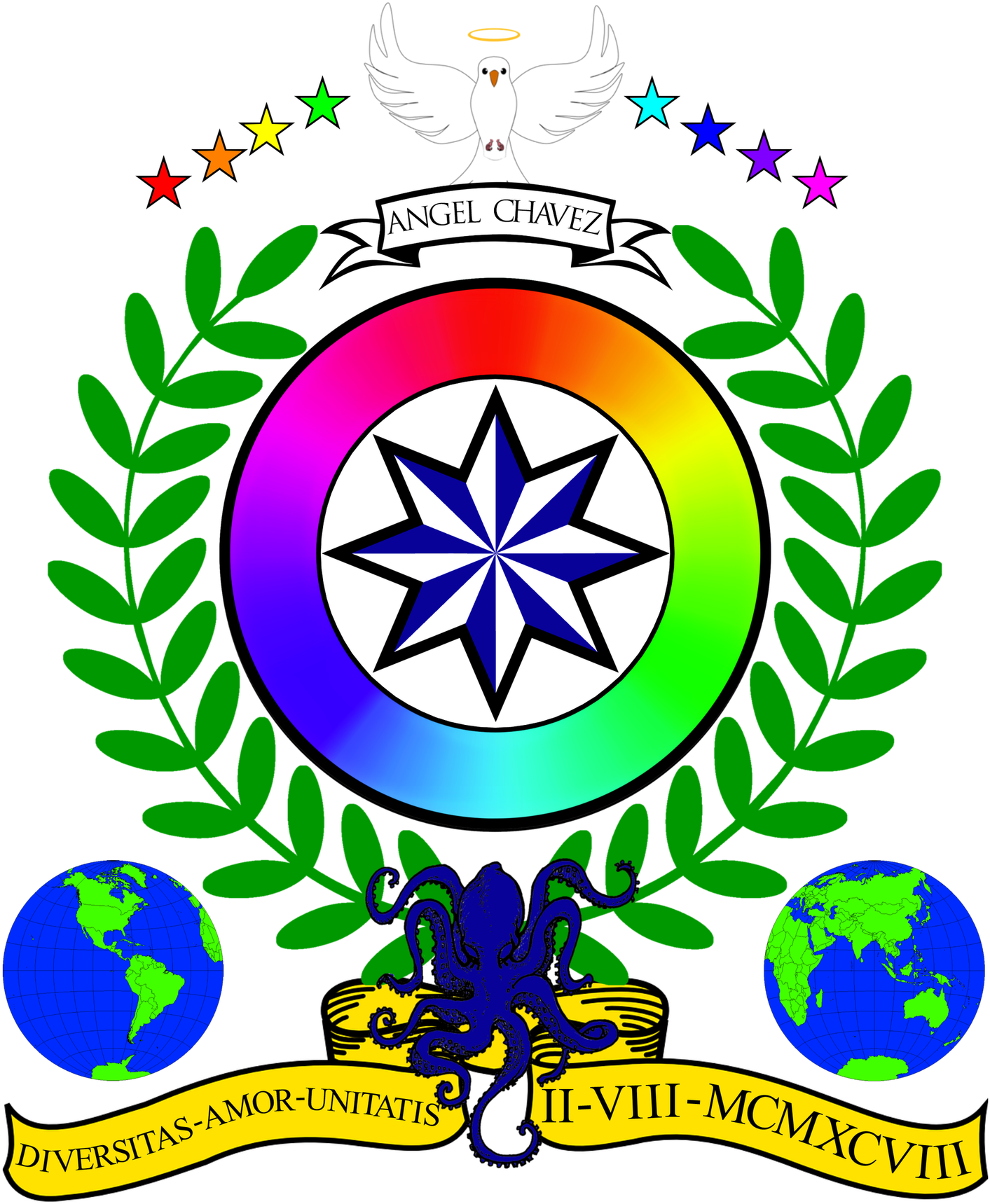 Angel Chavez Coat Of Arms By Angelchavez98 - Coroa De Louros Png - Full ...