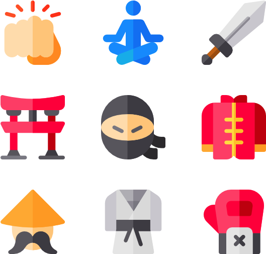 Martial Arts - Karate Icons - (600x564) Png Clipart Download
