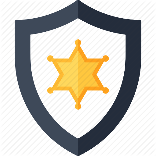 Security Shield Clipart Police Badge - Sheriff Star Svg - (512x512) Png ...