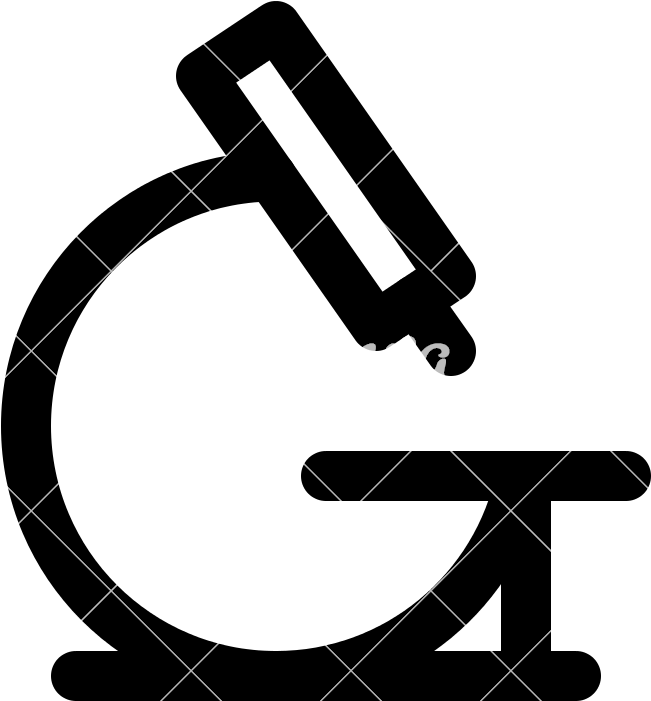 Microscope Outline - Illustration - Full Size PNG Clipart Images Download