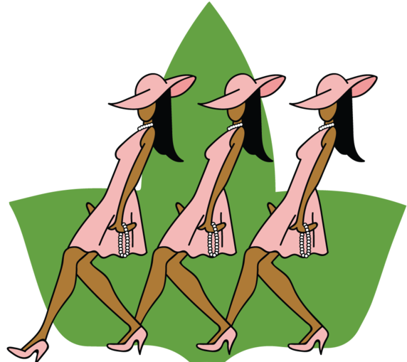753 X 524 15 - Alpha Kappa Alpha Cartoon - Full Size PNG Clipart Images ...