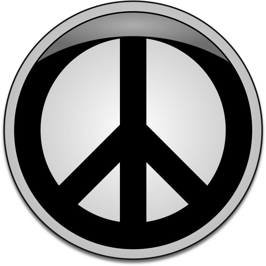 Peace Sign - Peace Symbols - (1000x1000) Png Clipart Download