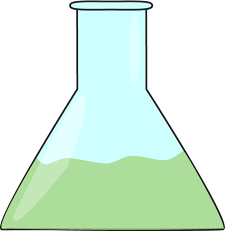 Green Science Beaker - Science - (450x462) Png Clipart Download