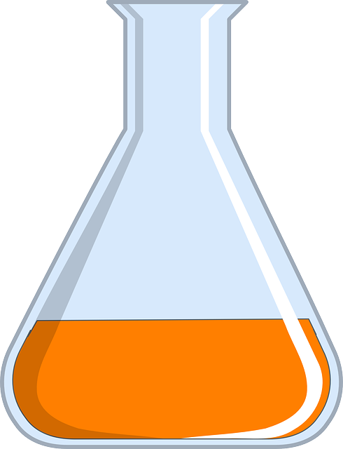 Erlenmeyer, Flask, Fluid, Chemistry, Orange, Media - Chemistry Clip Art ...