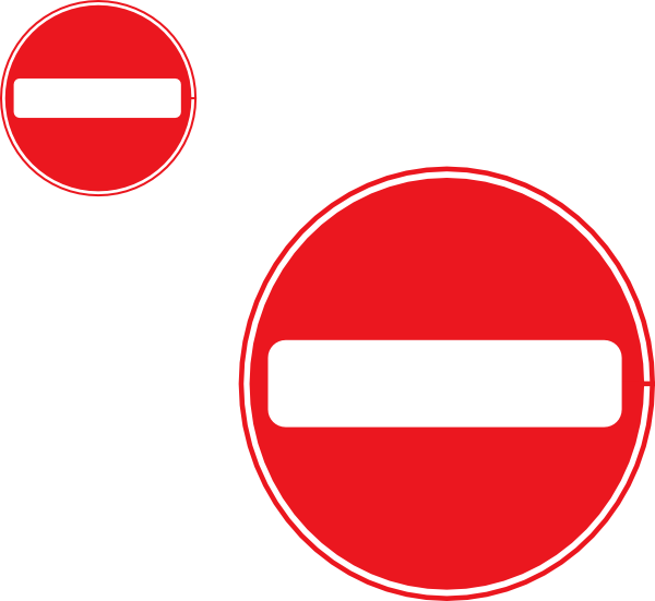 No Entry Sign No Background - (600x551) Png Clipart Download