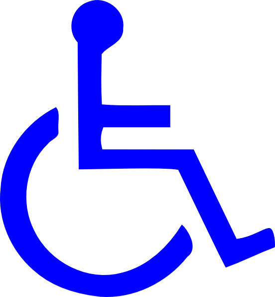 Draw A Handicap Sign - (552x595) Png Clipart Download