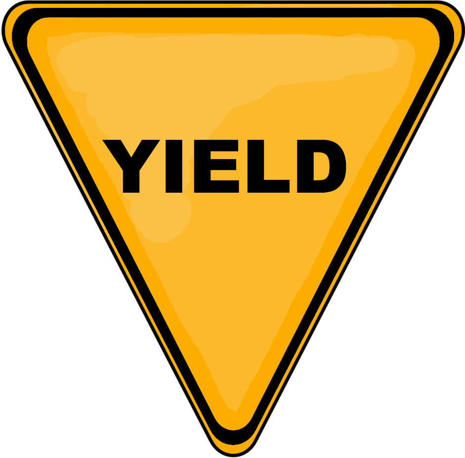 Yield Sign - Yield Sign - (941x927) Png Clipart Download