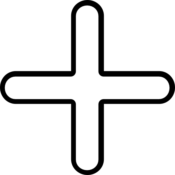 Plus Clip Art At Clipart Library - Plus Clipart Black And White ...