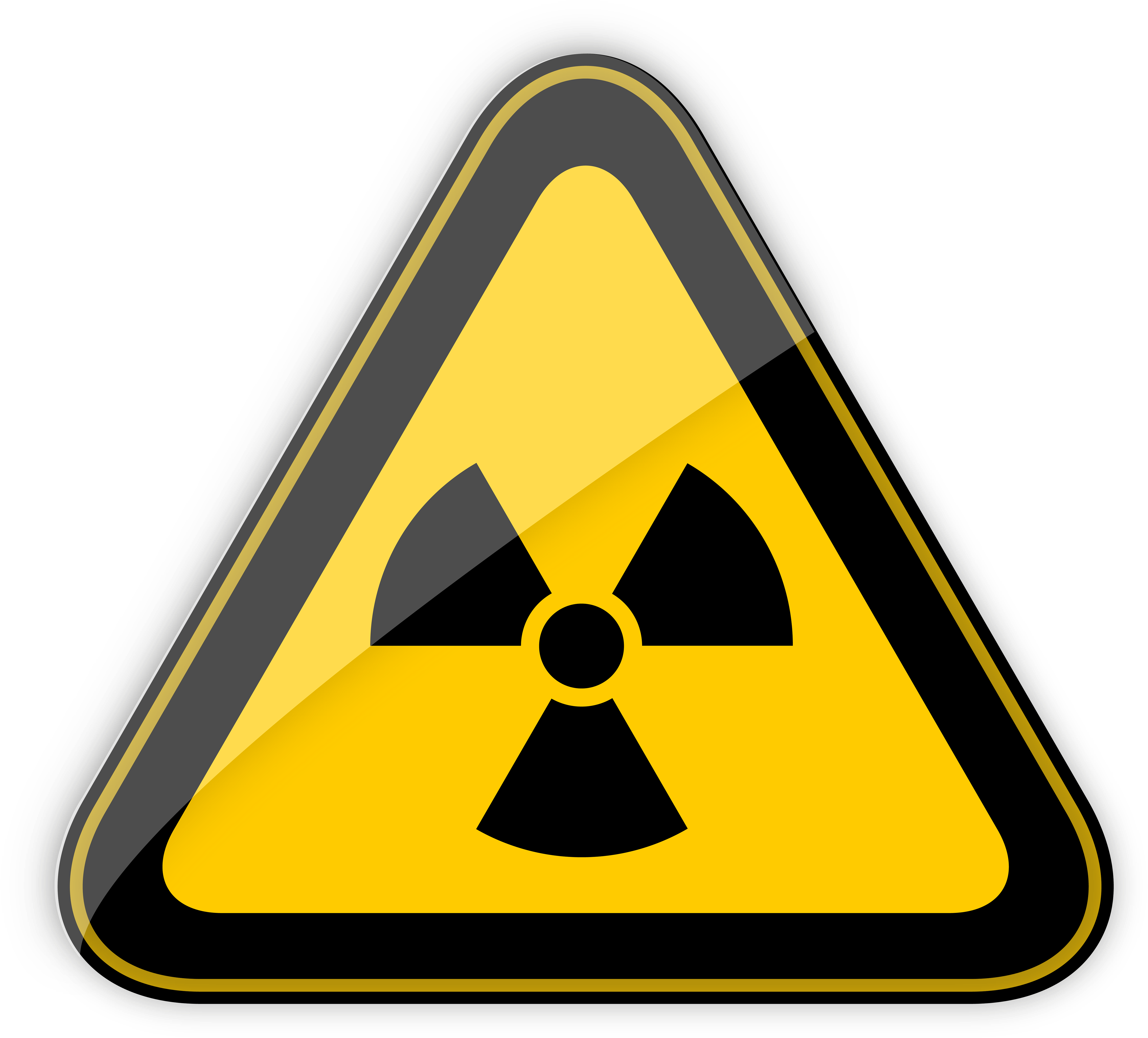Nuclear Hazard Sign - Radiation Warning Sign Png - Full Size PNG ...