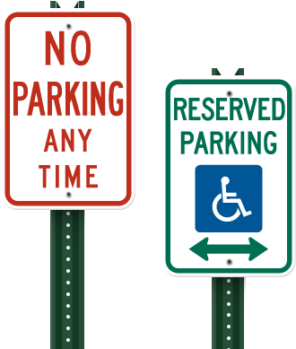 Traffic Signs - Handicap Parking Sign - (400x400) Png Clipart Download