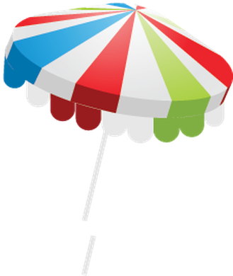 Summer Beach Set - Umbrella Clipart Png Gif Beach - (338x399) Png ...