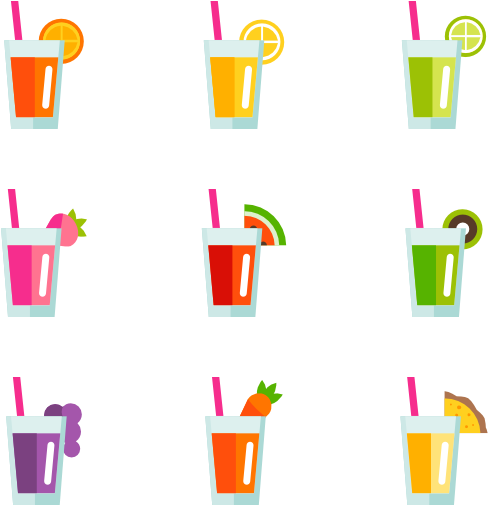 Fruit And Vegetable Juice - Juice Icon Vector - Full Size PNG Clipart ...