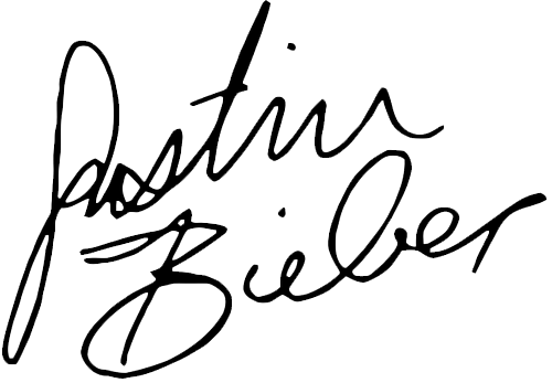 Fancy Line Clipart Free No Background - Justin Bieber Signature Png ...