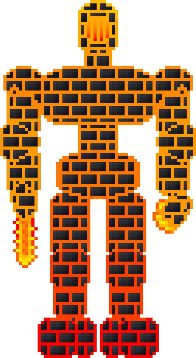 Forge Golem V2 - Cross - (710x1170) Png Clipart Download