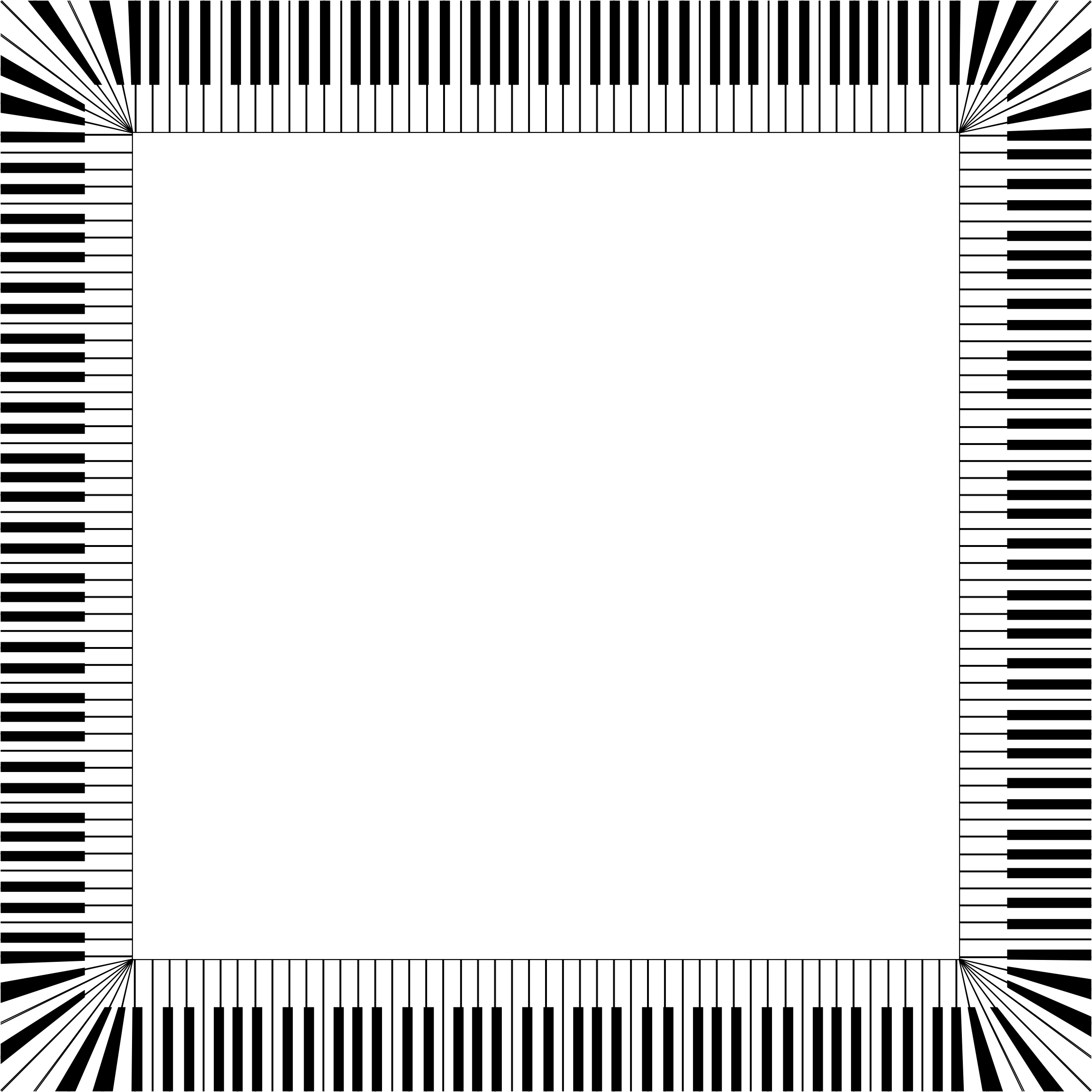 Piano Keys Clip Art Border - Piano Border Clip Art - (2324x2324) Png ...