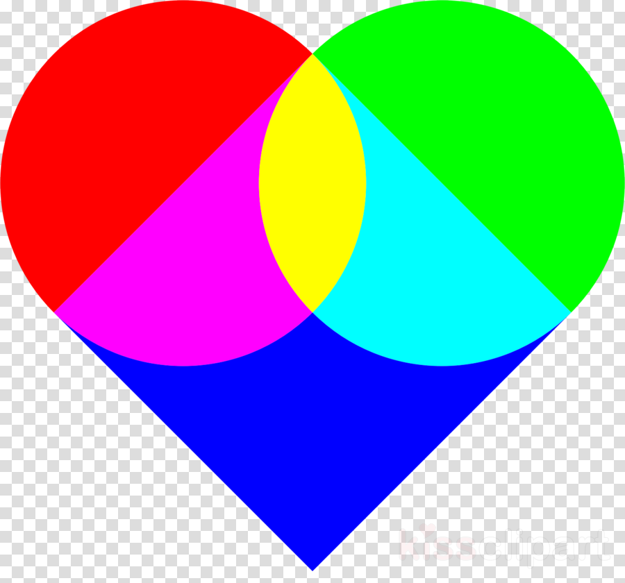 Rgb Color Heart Clipart Rgb Color Model Clip Art - Transparent ...