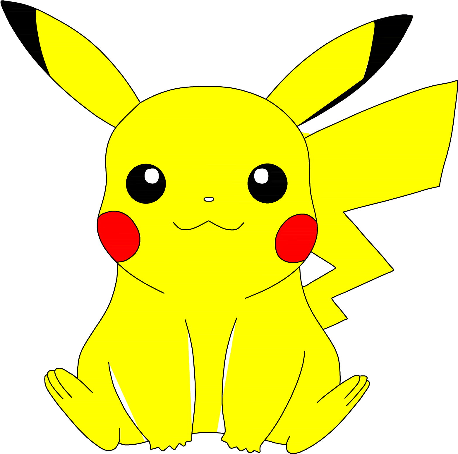 Pikachu Symmetry - (3300x2550) Png Clipart Download