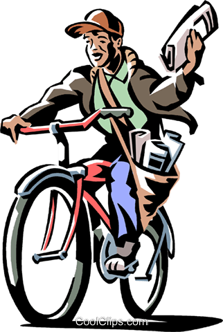 Newspaper Delivery Png - Newspaper Delivery Boy Clipart - (322x480) Png ...