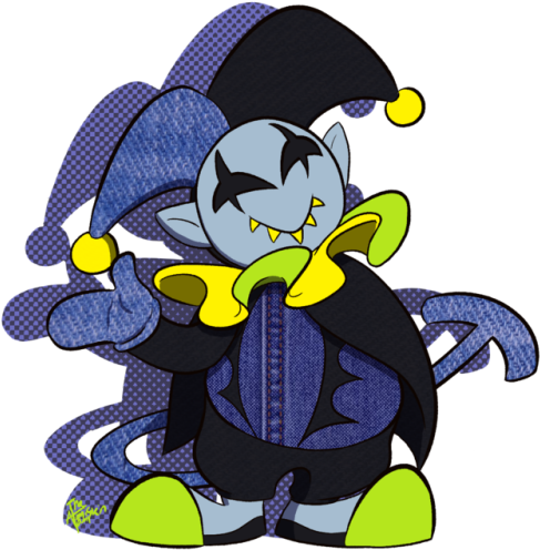 Jevil - Cartoon - (500x505) Png Clipart Download